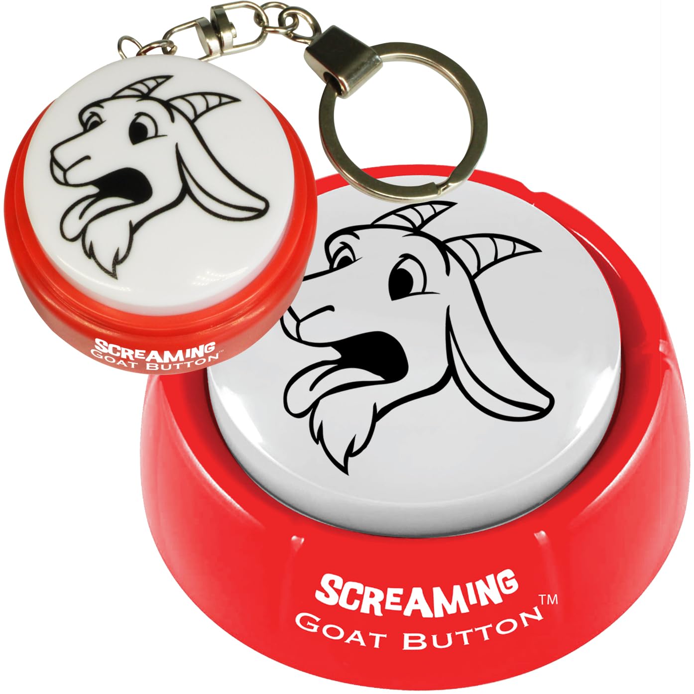 Amazon.com: Screaming Goat Keychain & Screaming Goat Button | The ...