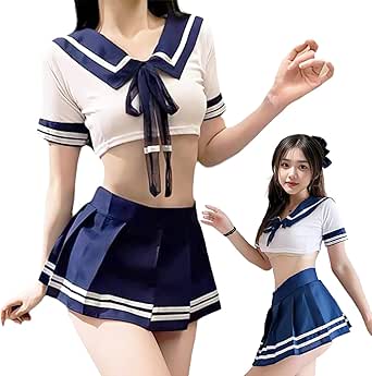 Amazon.co.jp: [Formemory] セーラー服 JK コスプレ セクシー 3点セット【上着・スカート・Tバック】 コスチューム ミニスカ 仮装 誘惑 クリスマス ハロウィン ...