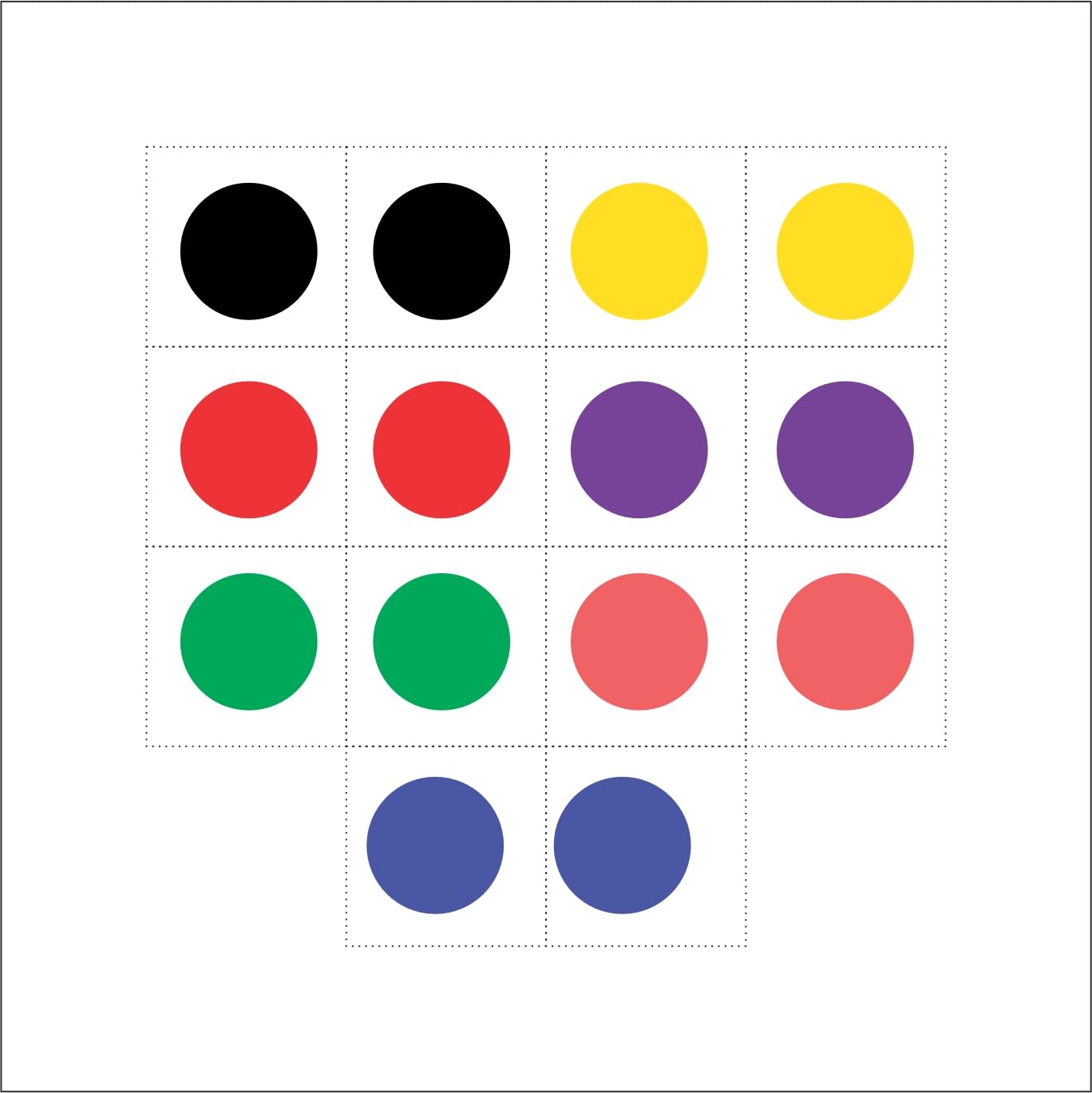 Anytime Retail's Colour Code Stickers Combo 7 Colours (AR-008) - 700 ...