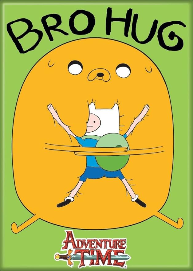 Amazon.com: Ata-Boy Adventure Time Magnet - Bro Hug Jake Finn 2.5" x 3. ...