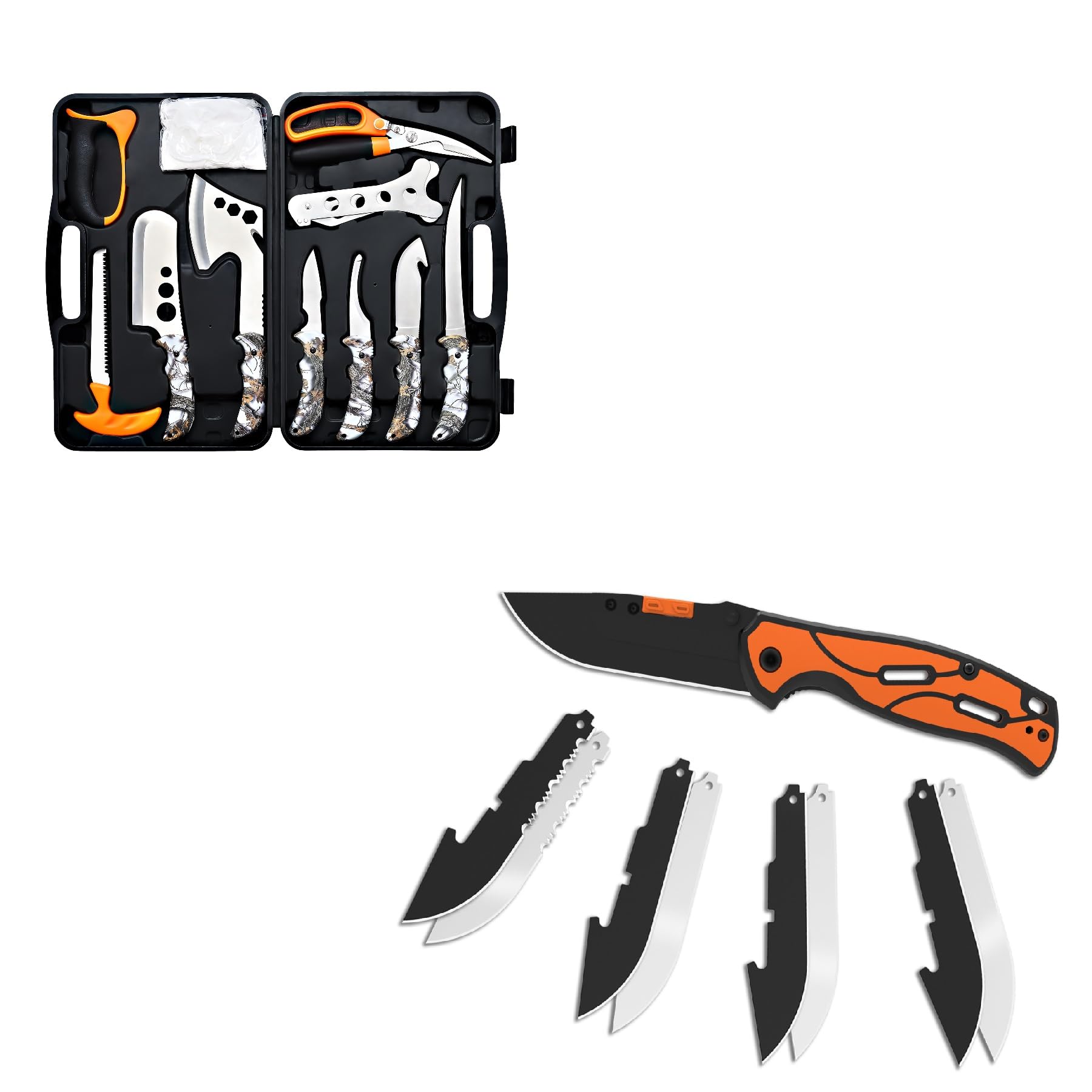 Amazon.com : KNINE OUTDOORS Hunting Deer Knife Set Field Dressing Kit ...