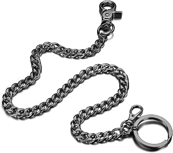 Amazon.com: BOSHIYA Wallet Chain for Men Women Boy Girl Long Pocket Key ...
