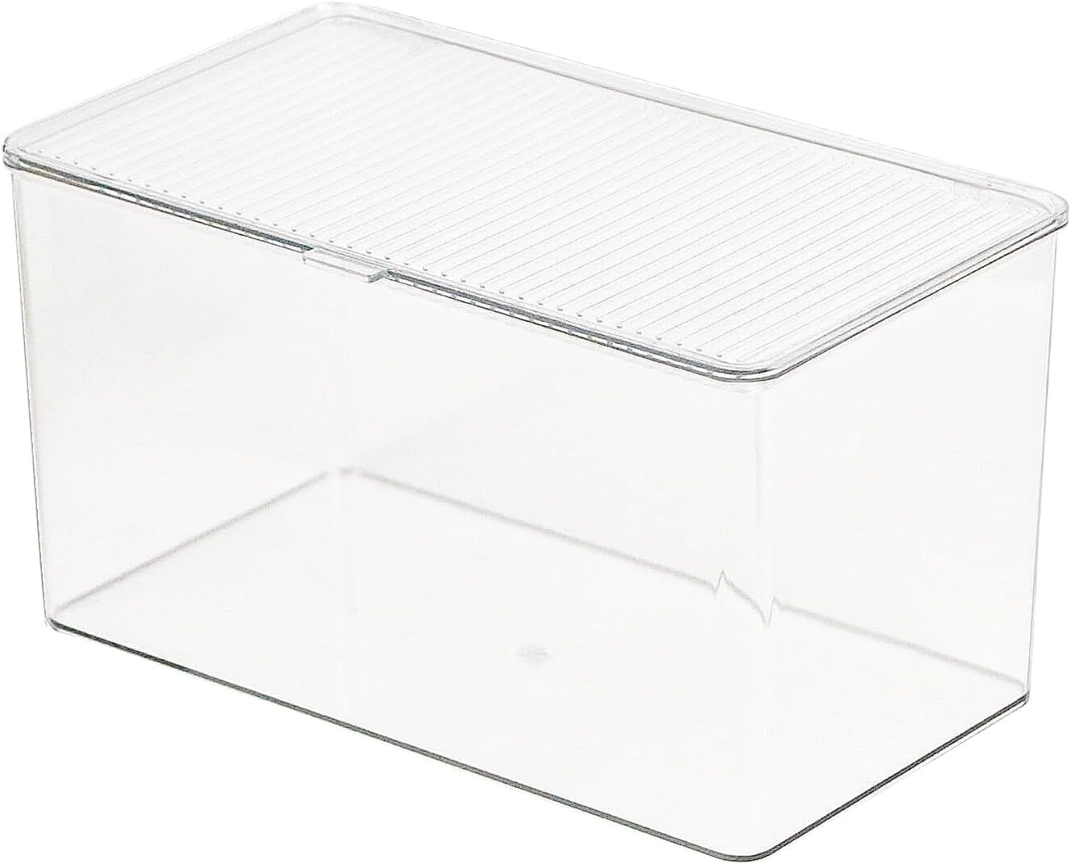 Amazon.com: mDesign Plastic Deep Storage Bin Box Container with Lid and ...