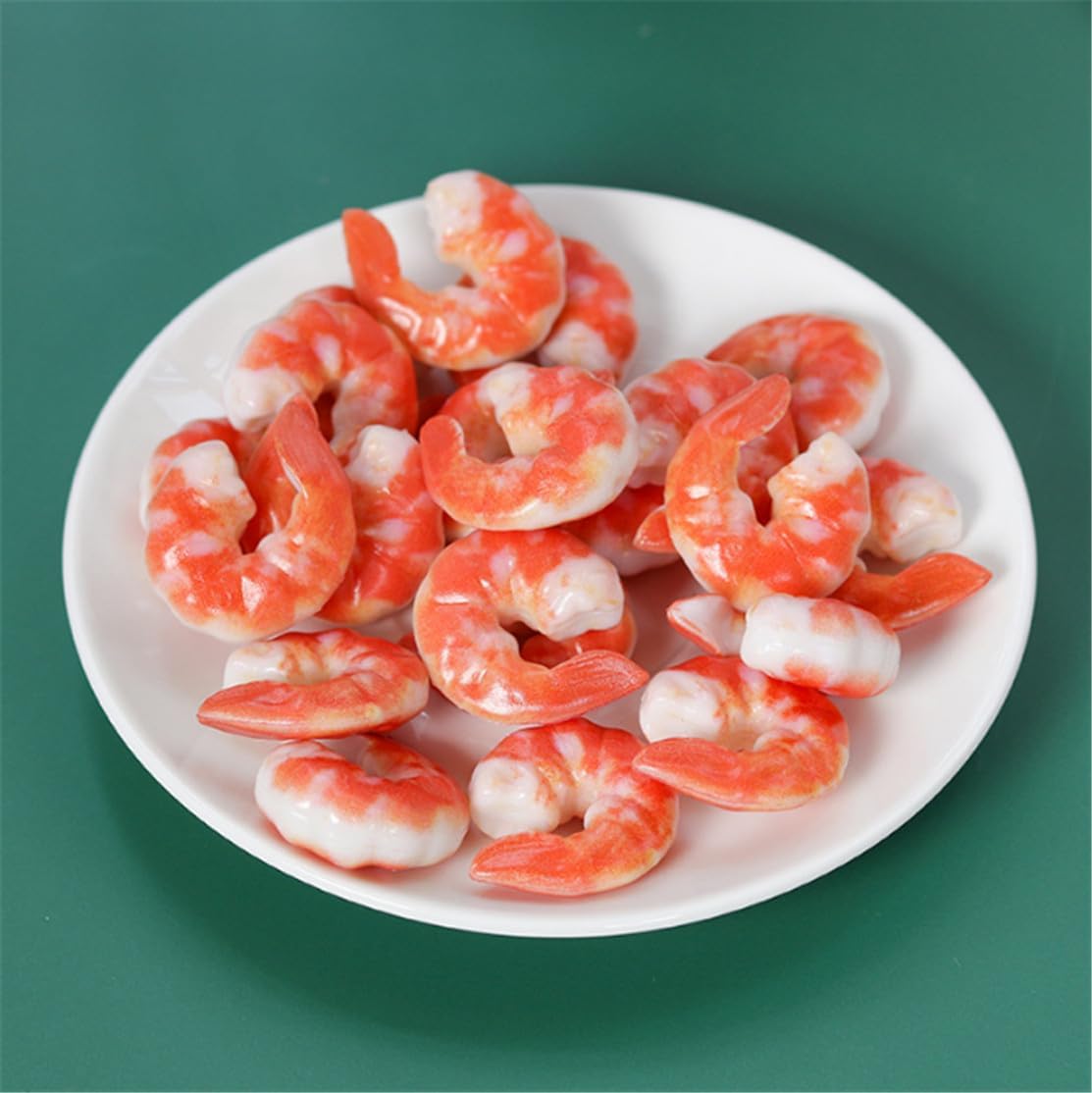 Amazon.com: Hiawbon 15 Pcs Artificial Shrimp Figures Lifelike Plastic ...
