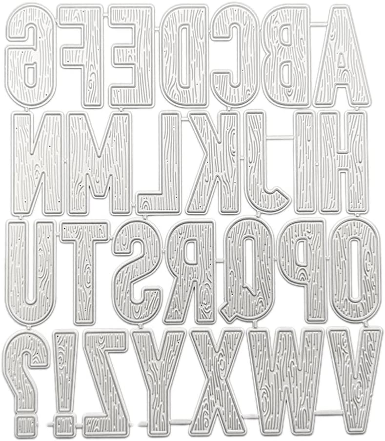 Amazon.com : Art Letters Metal Cutting Die English Alphabets Embossing ...