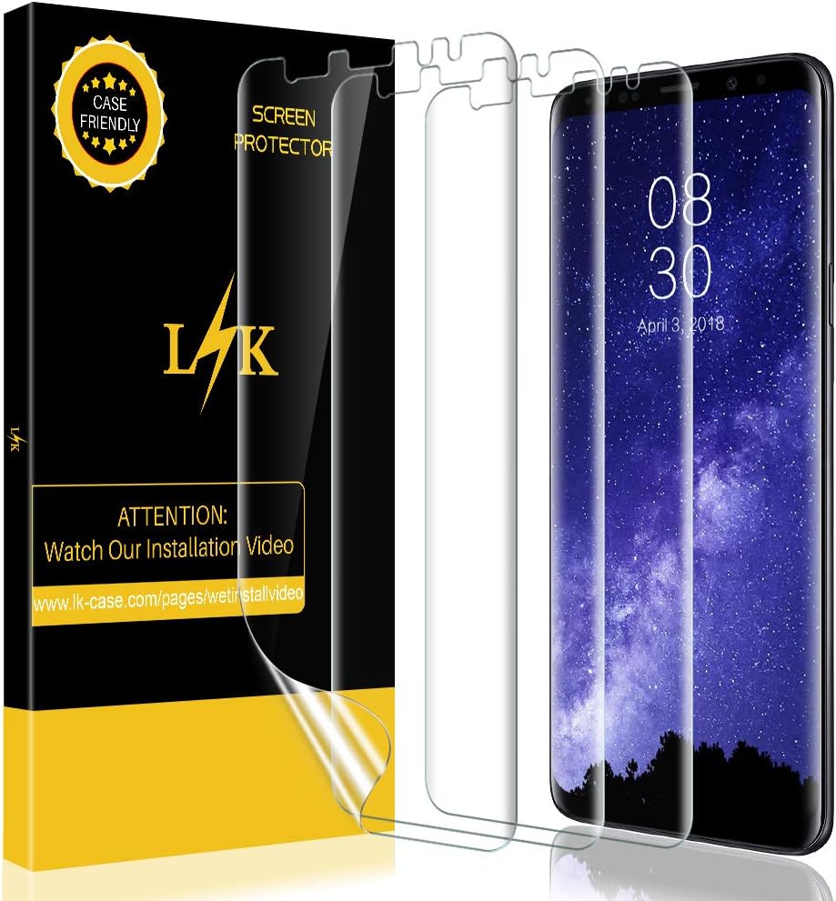 Amazon.com: LK [3 Pack Screen Protector for Samsung Galaxy S9, [Case ...