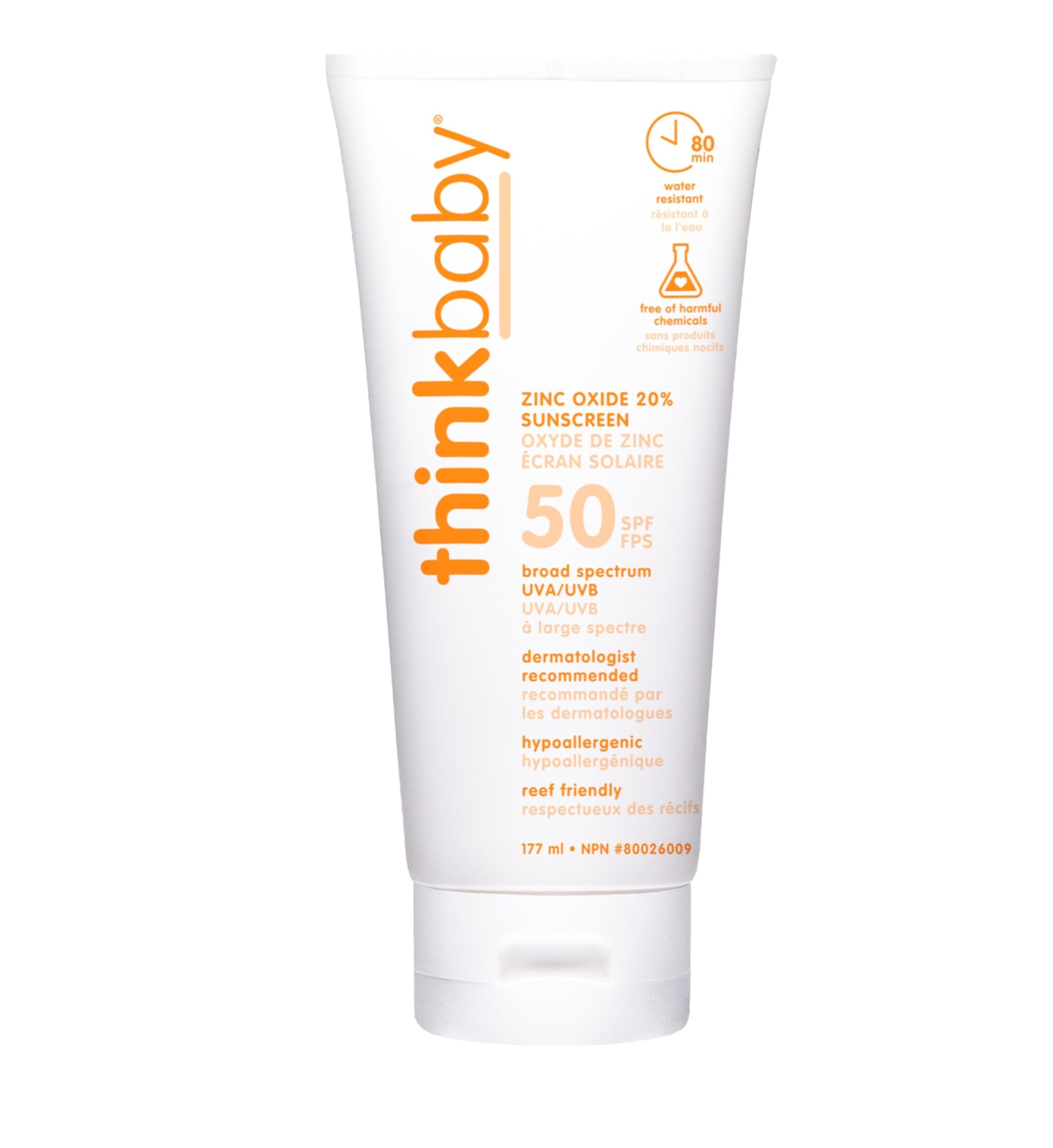 Thinkbaby - Safe Sunscreen Spf 50+, 6oz, 6 Fluid_Ounces : Amazon.ca ...