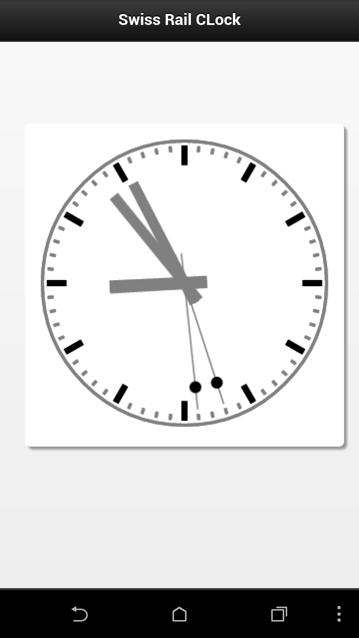 Swiss Rail Clock - App on Amazon Appstore