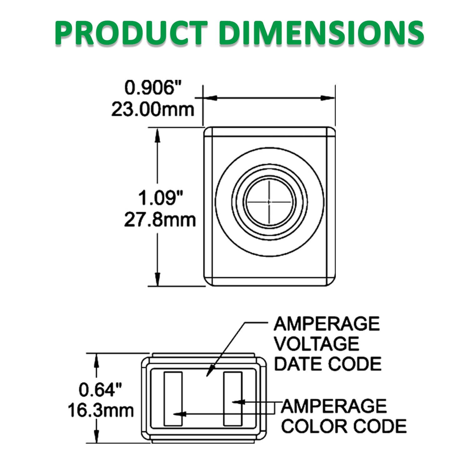 Snapklik.com : Terminal Fuse - 200 AMP Marine Rated Battery Fuse 58V DC ...