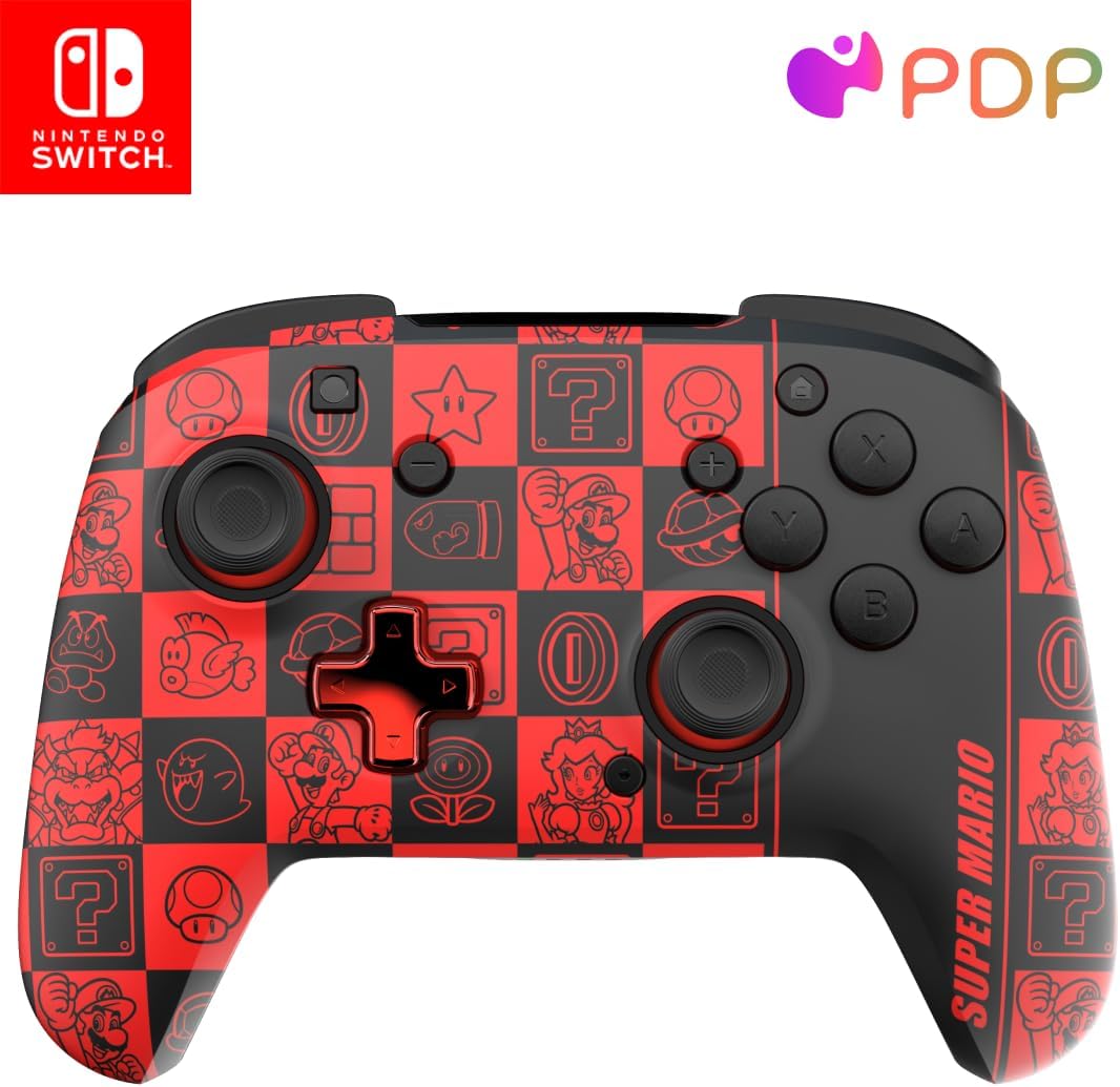 PDP REMATCH Enhanced Wireless Nintendo Switch Pro Controller ...