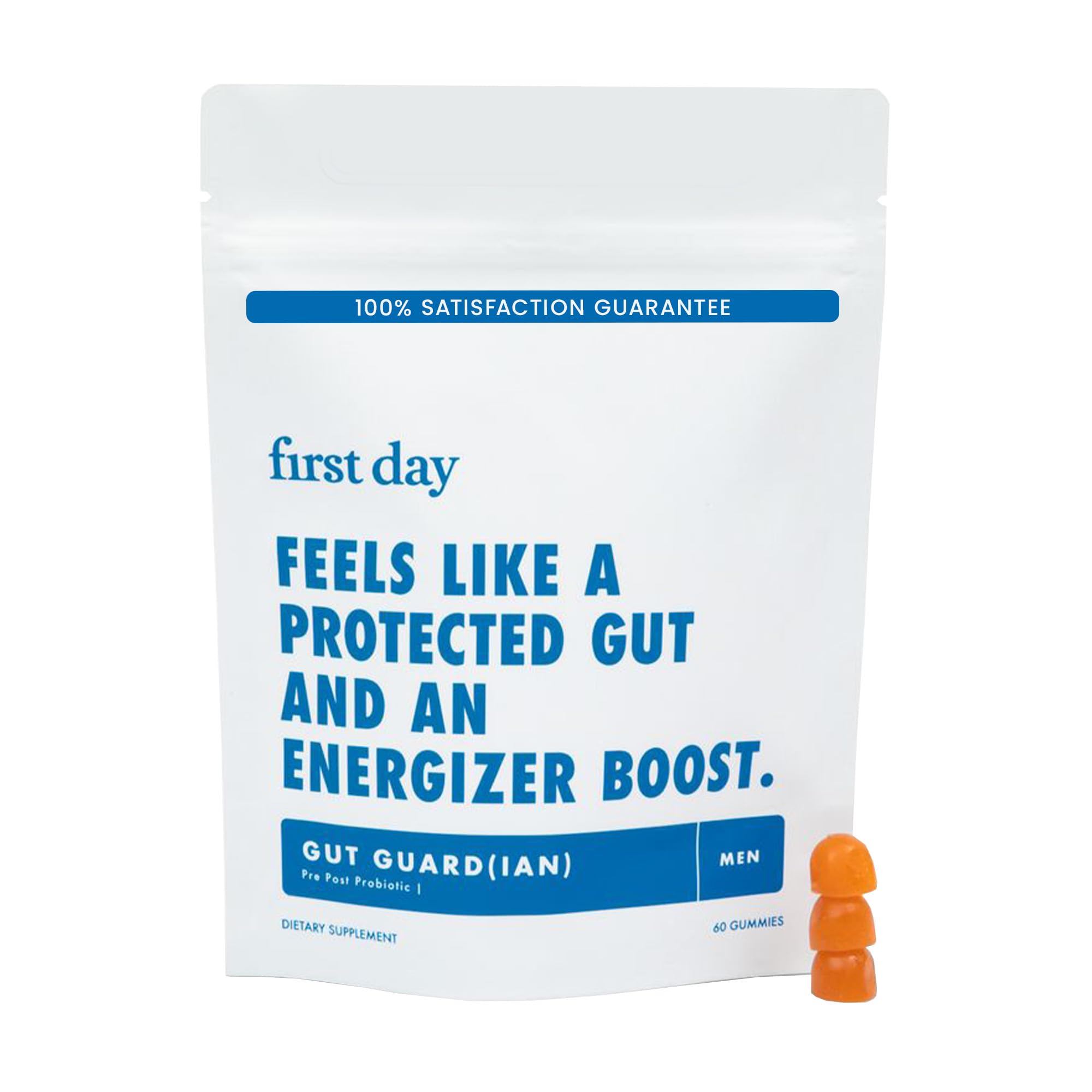 Amazon.com: FIRST DAY Men’s Gut Guardian Tribiotic Gummies – 3-in-1 ...