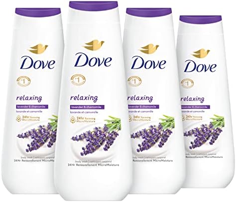 Amazon.com : Dove Body Wash 4 Count Relaxing Lavender Oil & Chamomile ...