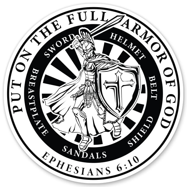 Amazon.com: Put On The Full Armor of God Stickers - 2 Pack of 3 ...