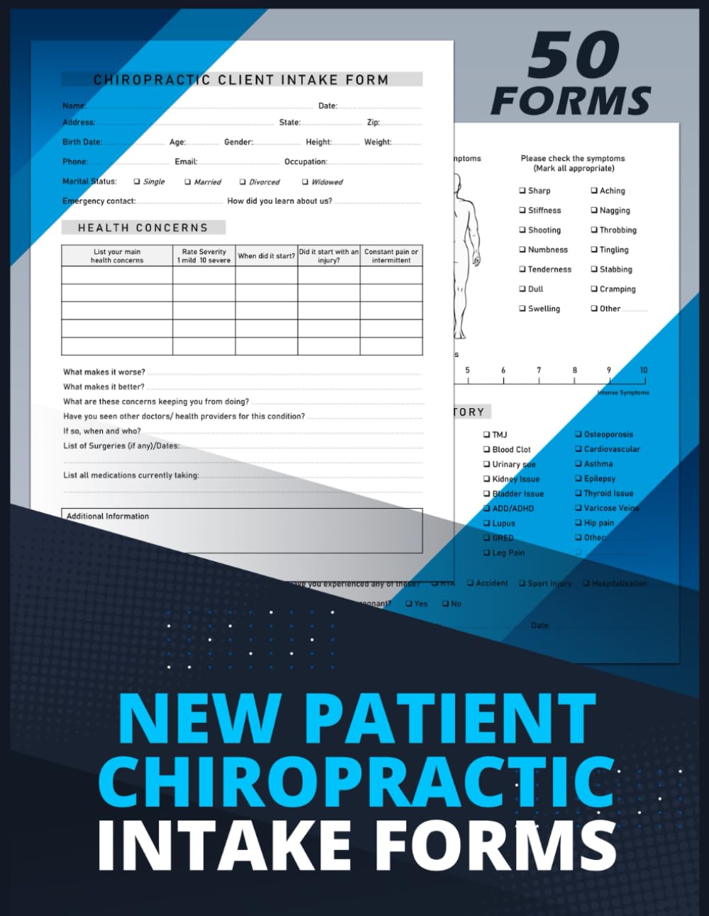 New Patient Chiropractic Intake Forms: Editions, mekkichiropract ...