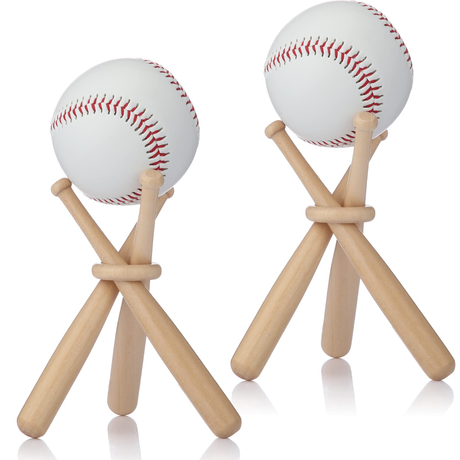 Snapklik.com : Baseball Stand Baseball Holders For Balls Display Wooden ...