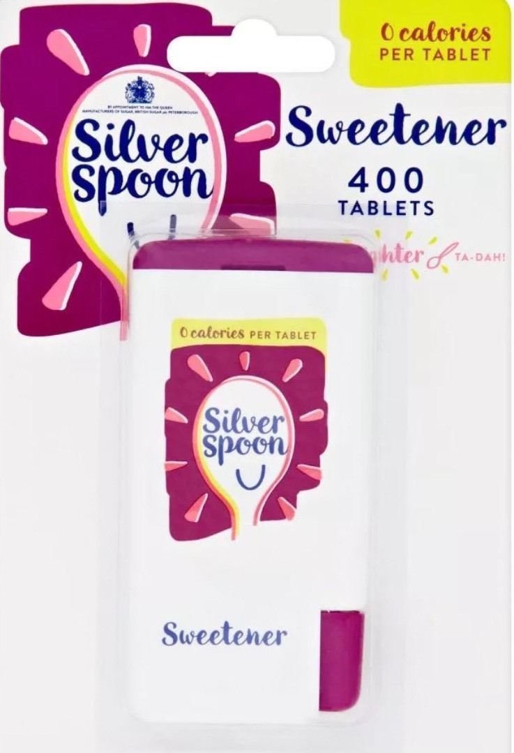 2 Packs = 800 Silver Spoon Sweetness & Light Sweetener Tablets : Amazon ...