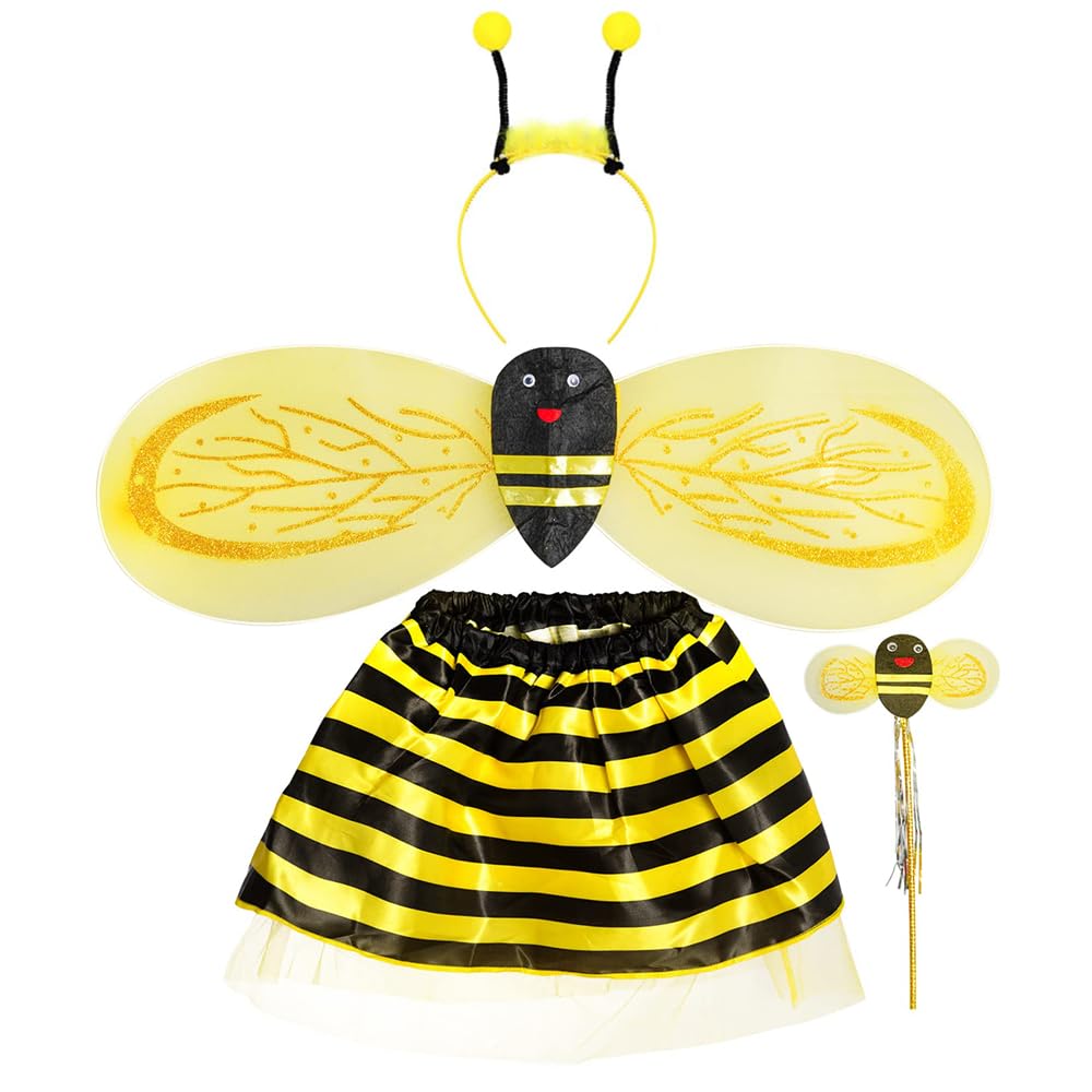 Bumble Bee Costume Bee Wings For Kids With Antenna Heaband | Desertcart ...