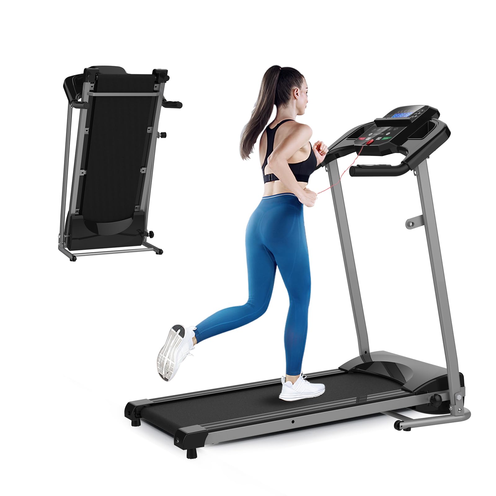Amazon.com : Electric Folding Treadmill - Compact, Space-Saving Design ...