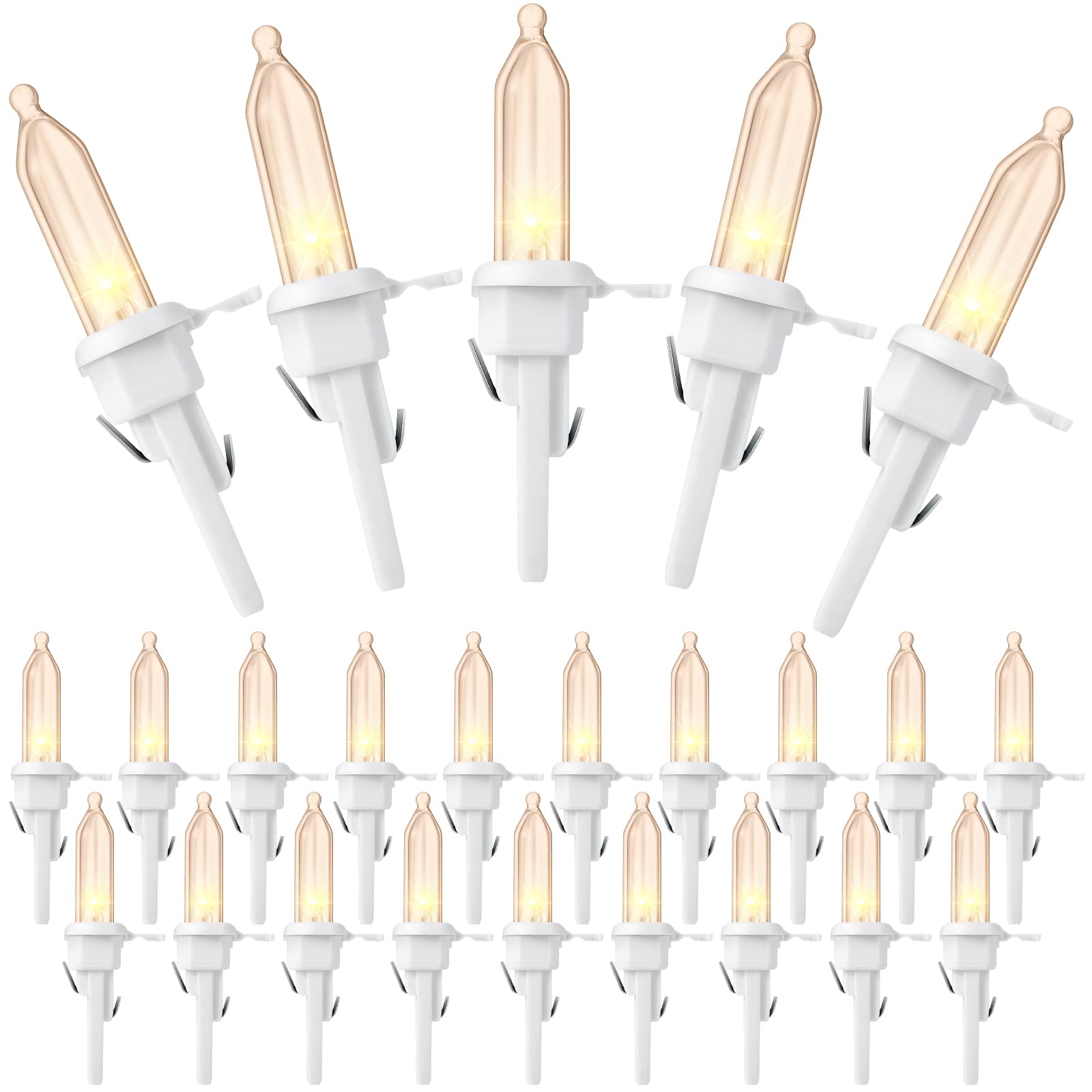 Honoson 120 Pieces LED Replacement Christmas Bulb 3v Waterproof LED ...