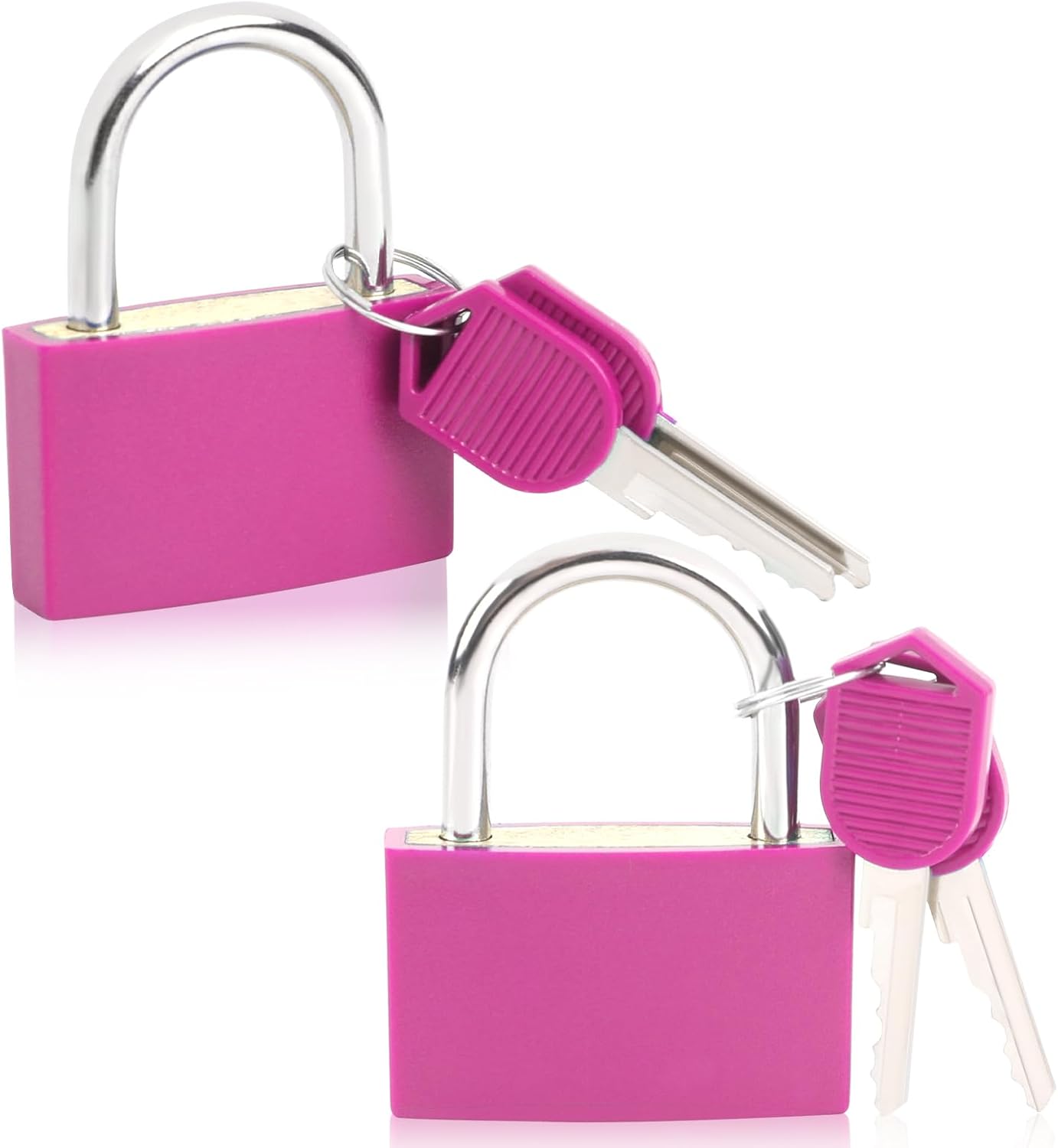 Sliverdew 2 Pack 42mm Large Pink Heavy Duty Waterproof Padlocks for Gym ...