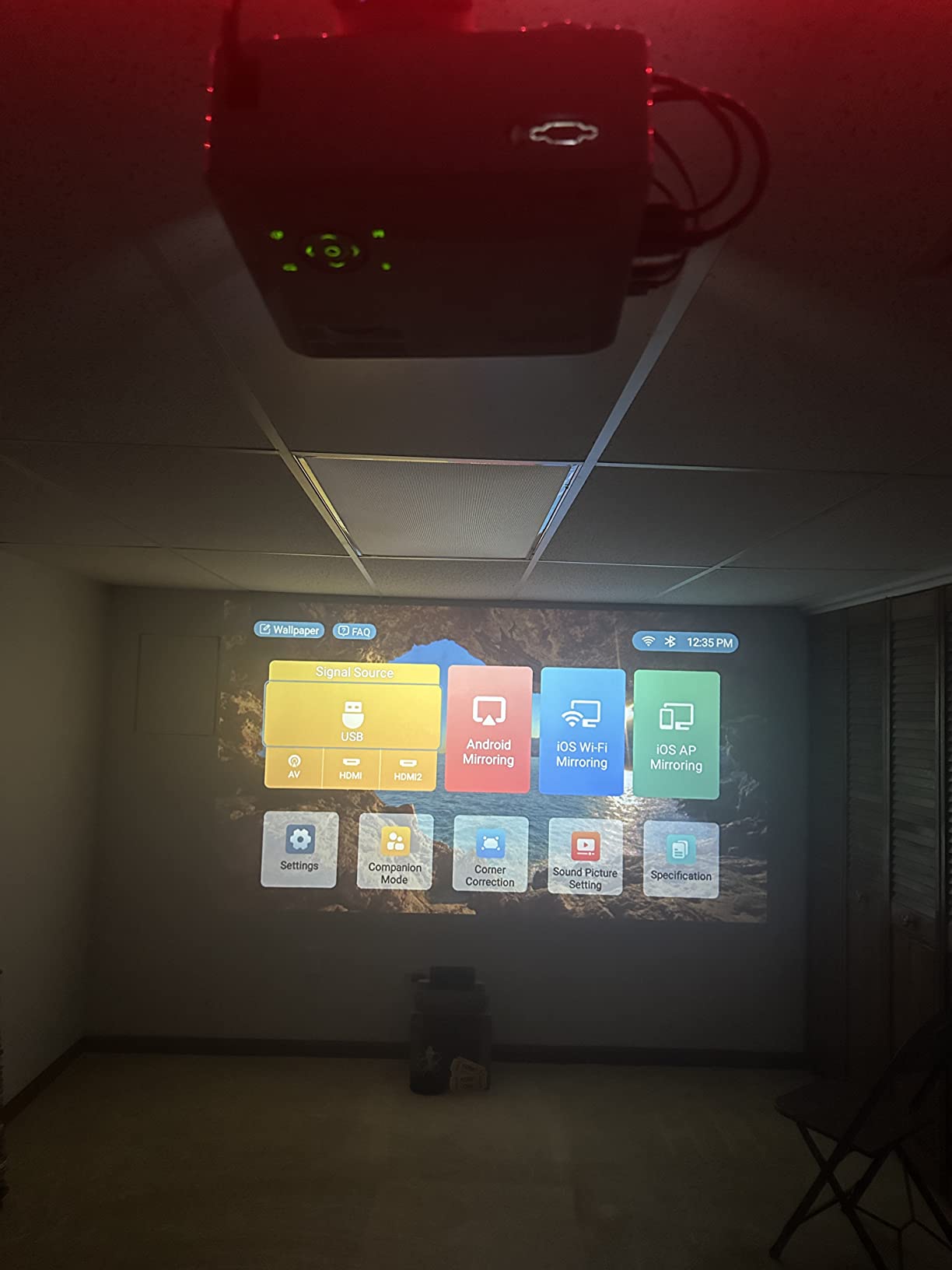 $50/mo - Finance Projector with WiFi and Bluetooth, 6D/4P Keystone ...