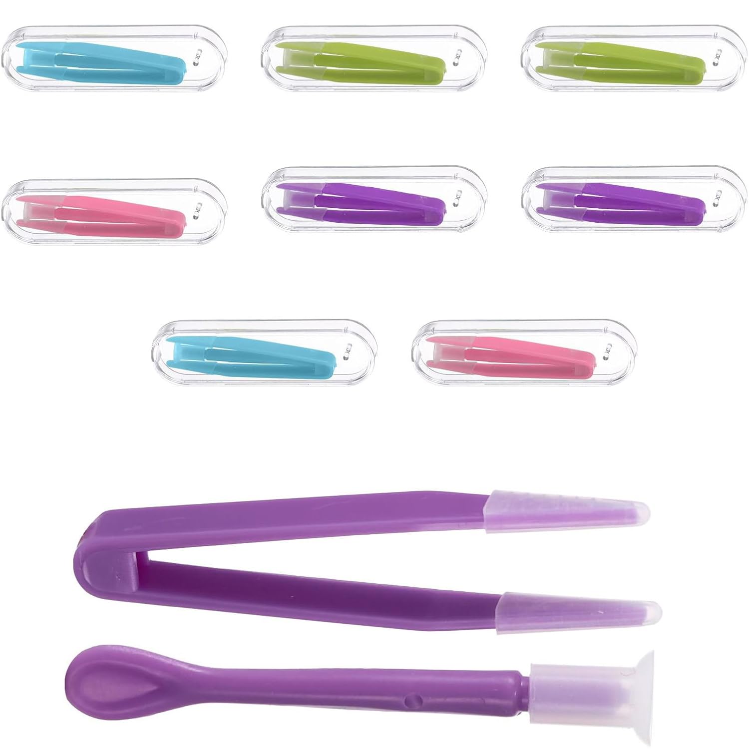 BRITECO 8Pcs Contact Lens Applicator Kit, Portable Contact Lens Remover ...