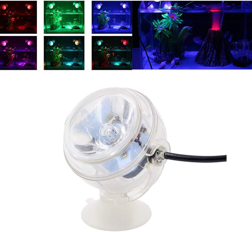 Amazon.com: Led Aquarium Light Colorful Night Light Fish Tank Diving ...