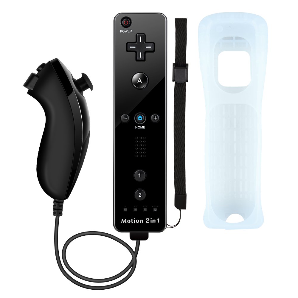 Amazon.com: Dotca RC02 Wii Remote Plus and Nunchuk Controller, Built-in ...