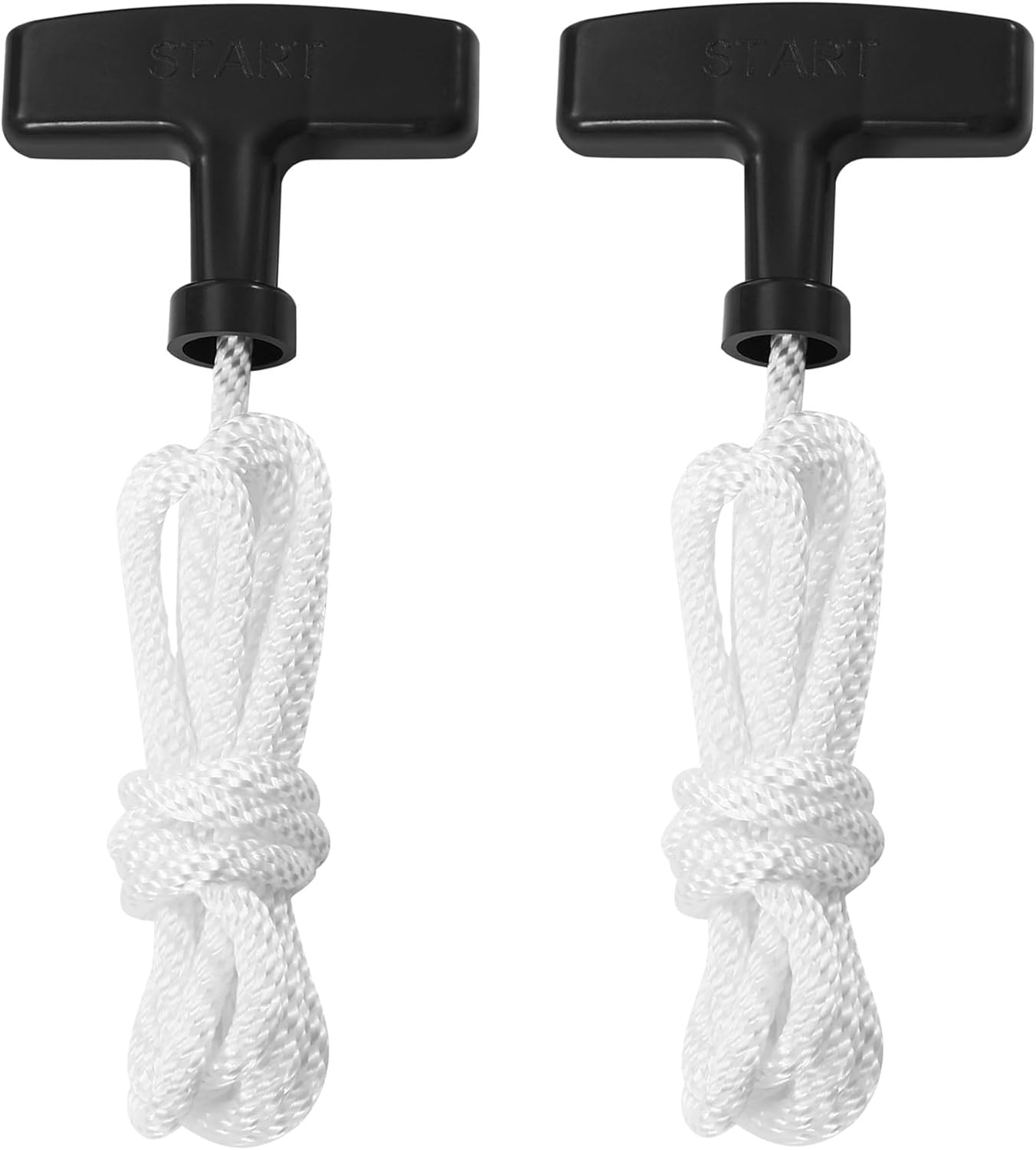 Jwodo 2-Pack Lawn Mower Pull Cord, 1.6m 6mm Recoil Starter Rope with ...
