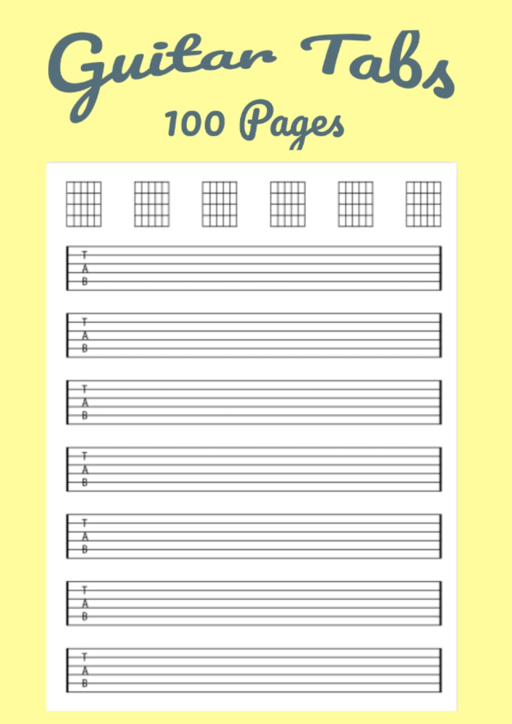 Blank Guitar Tabs: 100 Blank Tab Sheets: Wichmann, Philipp: Amazon.com ...