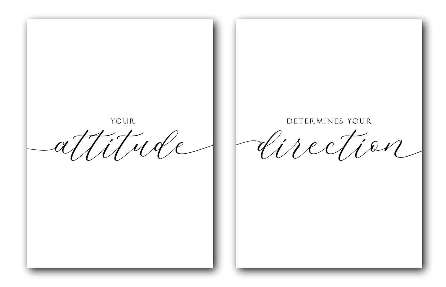 Amazon.com: Your Attitude Determines Your Direction, Set of 2 Poster ...