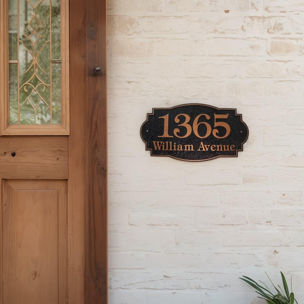 Address Numbers For House Custom Craftsman House Address Plaque ...