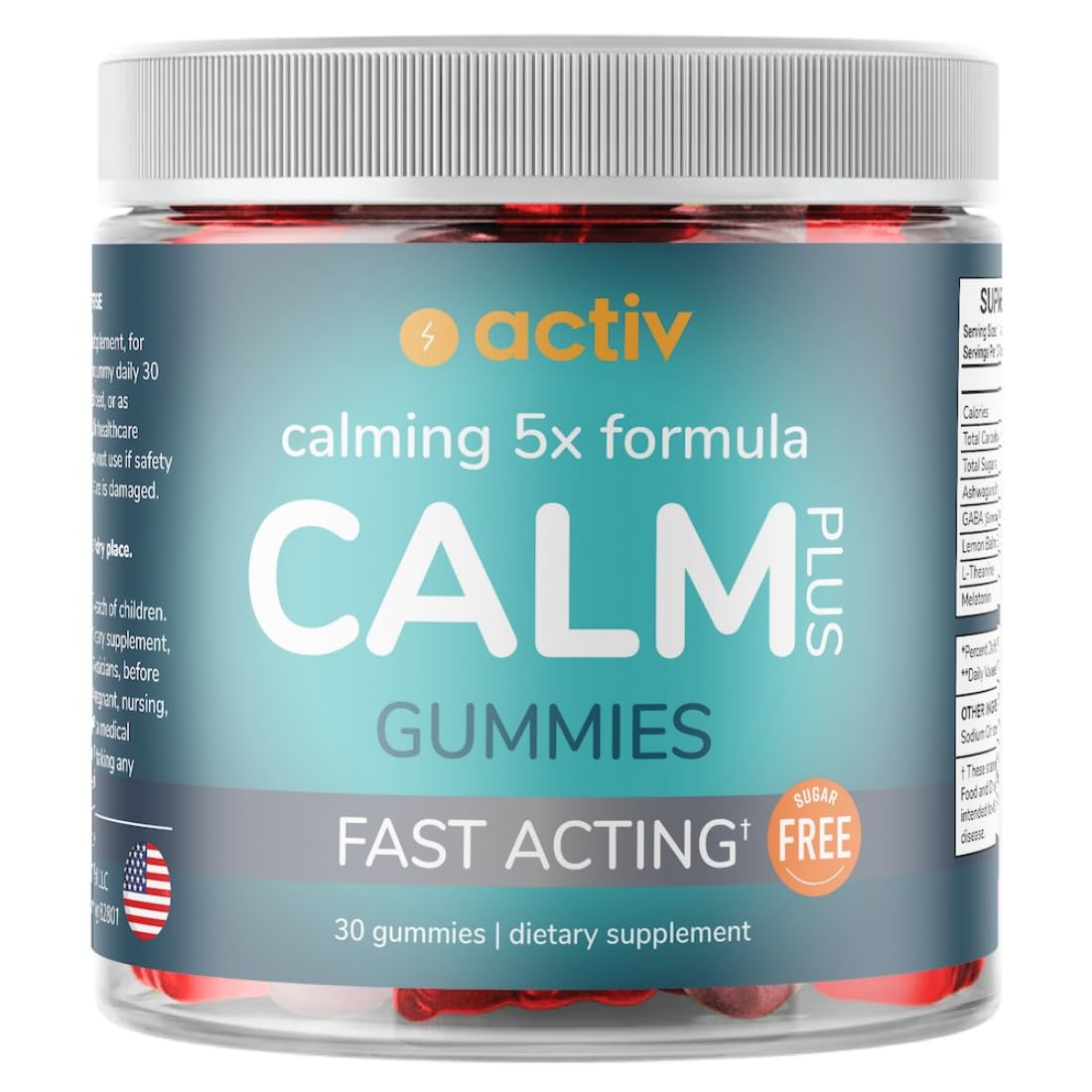 Amazon.com: Calm Gummies 5x Stress supplement with Ashwagandha GABA L ...