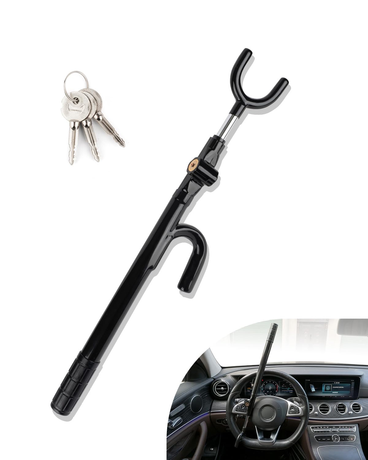 Amazon.com: KNFRXO Steering Wheel Lock, Anti-Theft car Device, Car ...