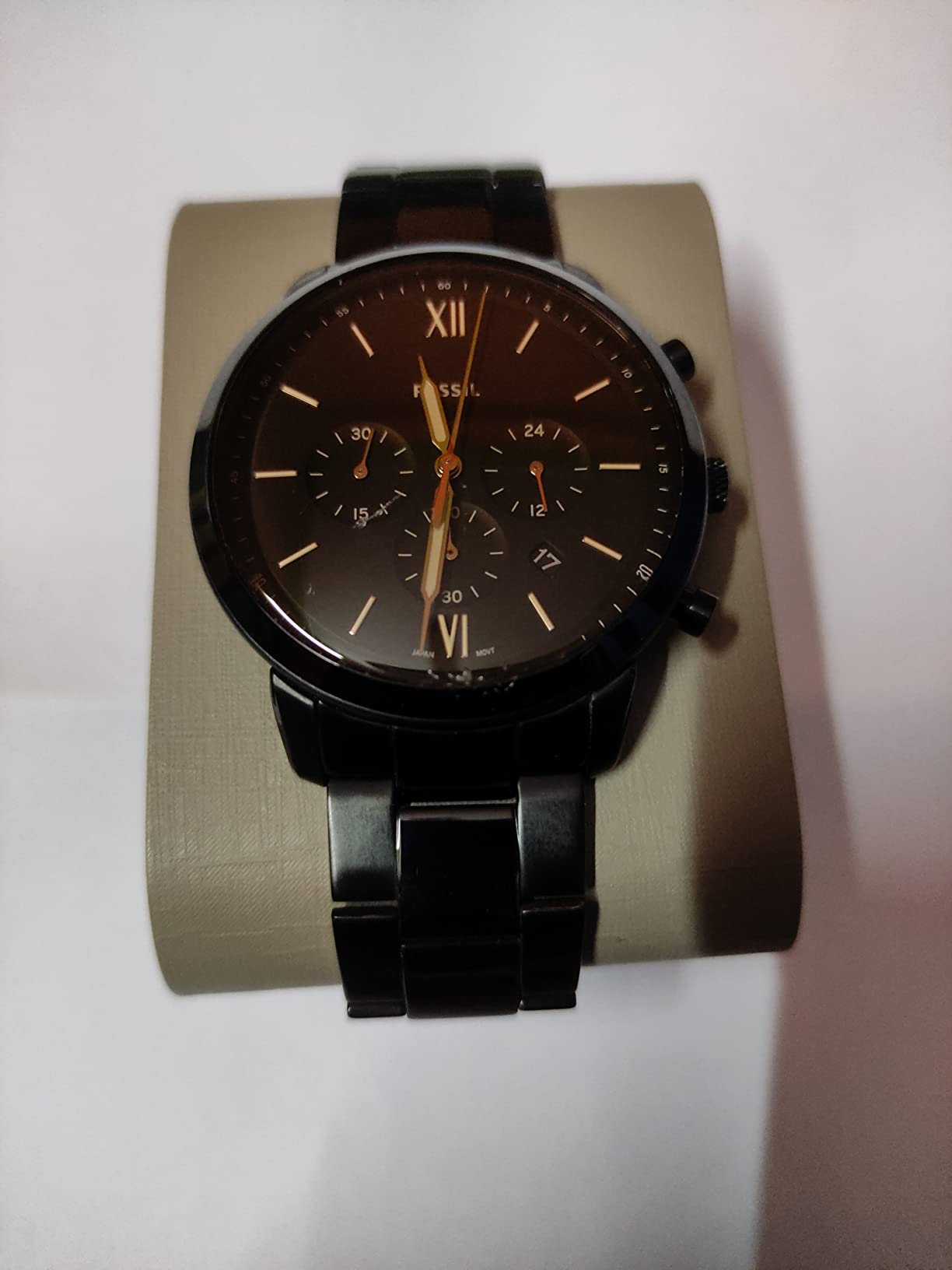 Buy Fossil Men Stainless Steel Neutra Black Band Analog Watch Fs5525 ...