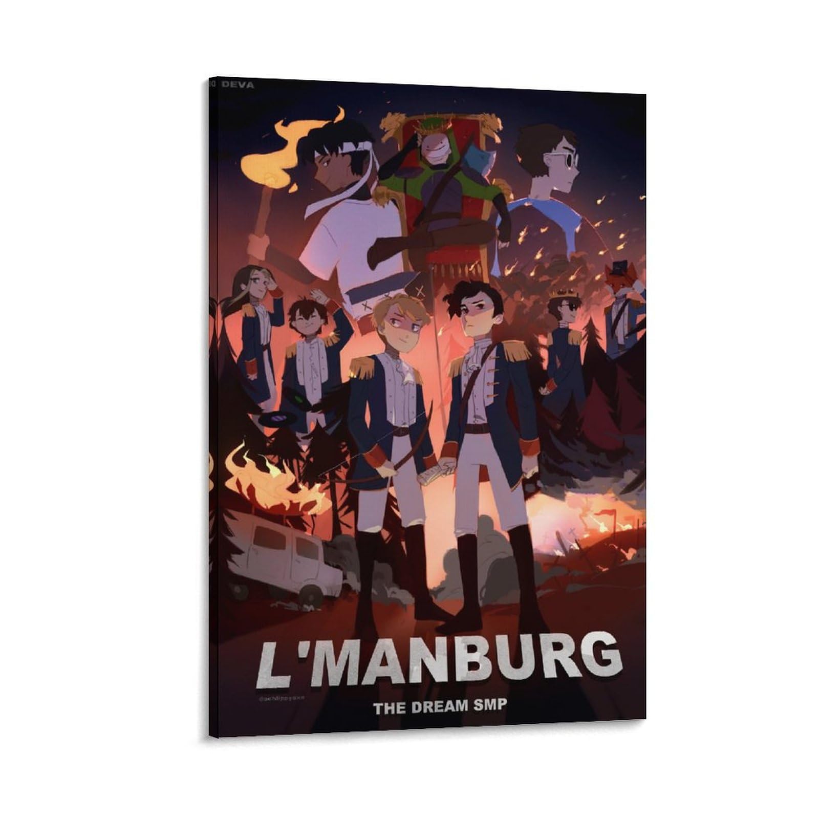 Amazon.com: Dream SMP Poster Anime Posters for Room Canvas Art Poster ...