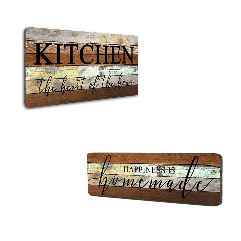 Amazon.com: SAC SMARTEN ARTS Sunflower Kitchen Wall Art Decor Farmhouse ...