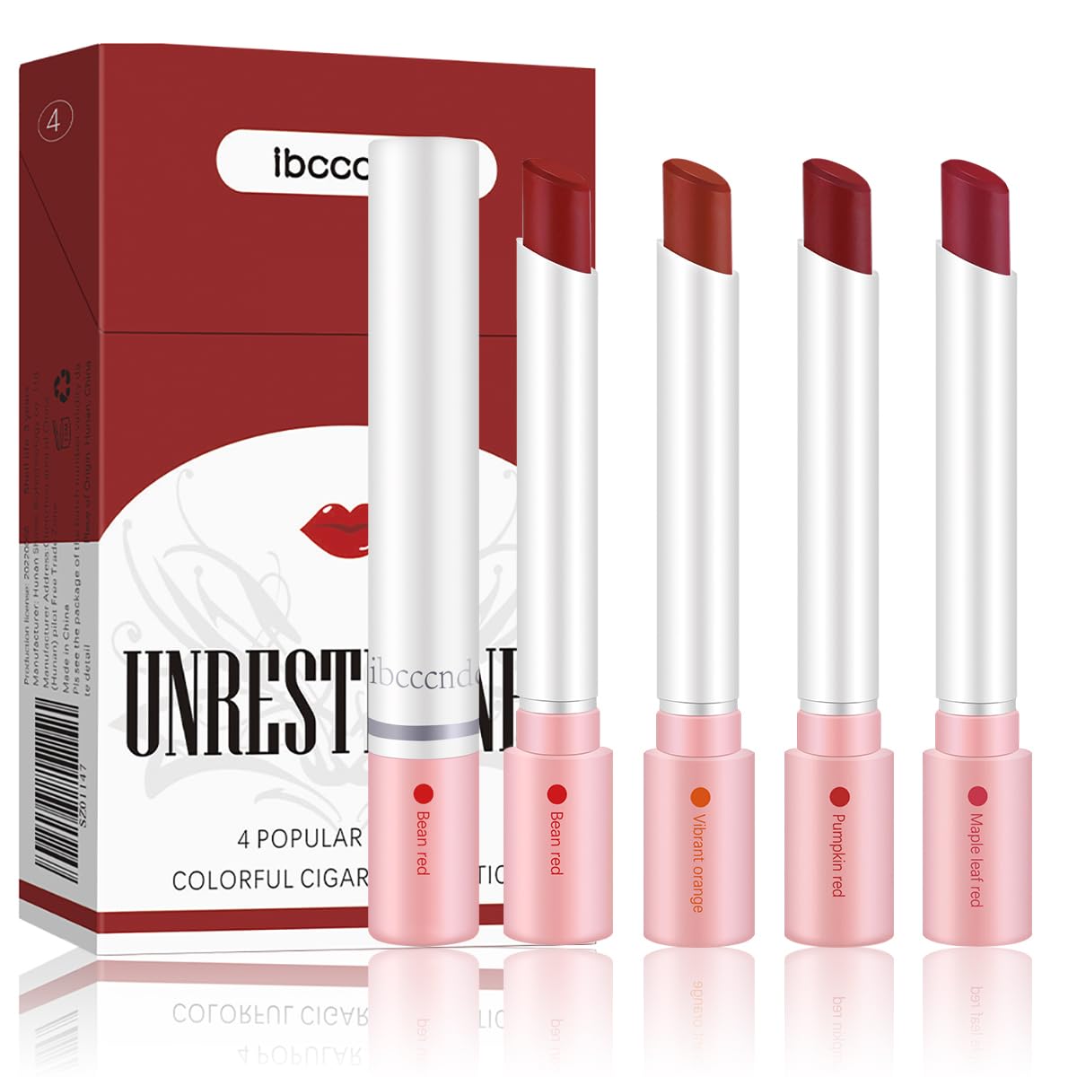 Amazon.com : FYEBOO 4 Colors Tube Lipstick, Little Lipstick Set ...
