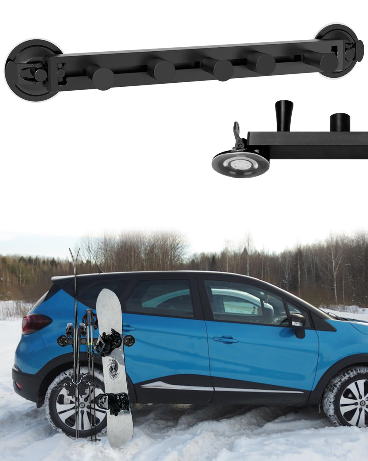 Amazon.com: Suction Cup Snowboard Holder for Car – Holders to Prevent ...