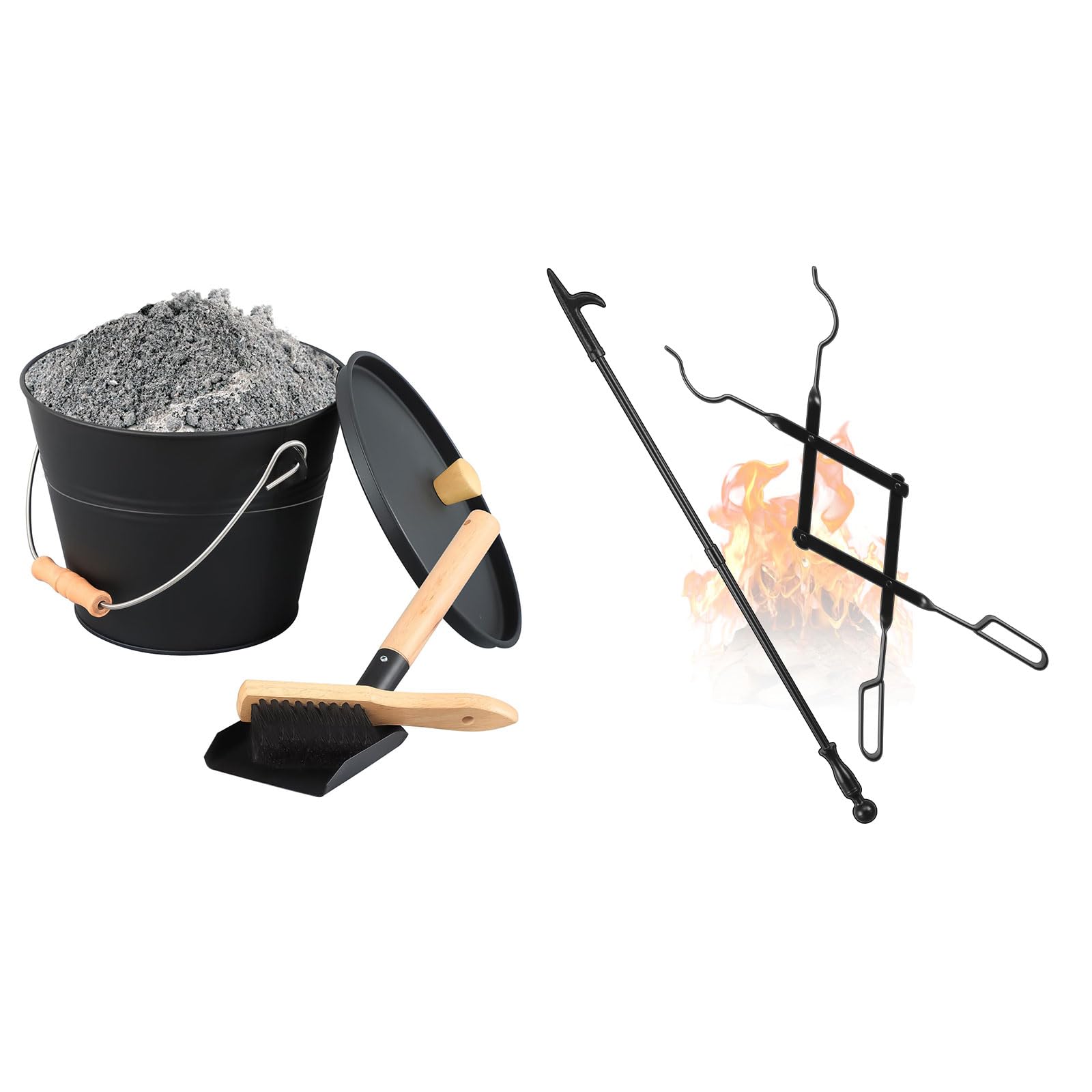 Amazon.com: FEED GARDEN 32 Inch Fireplace Poker and 26 Inch Fireplace ...