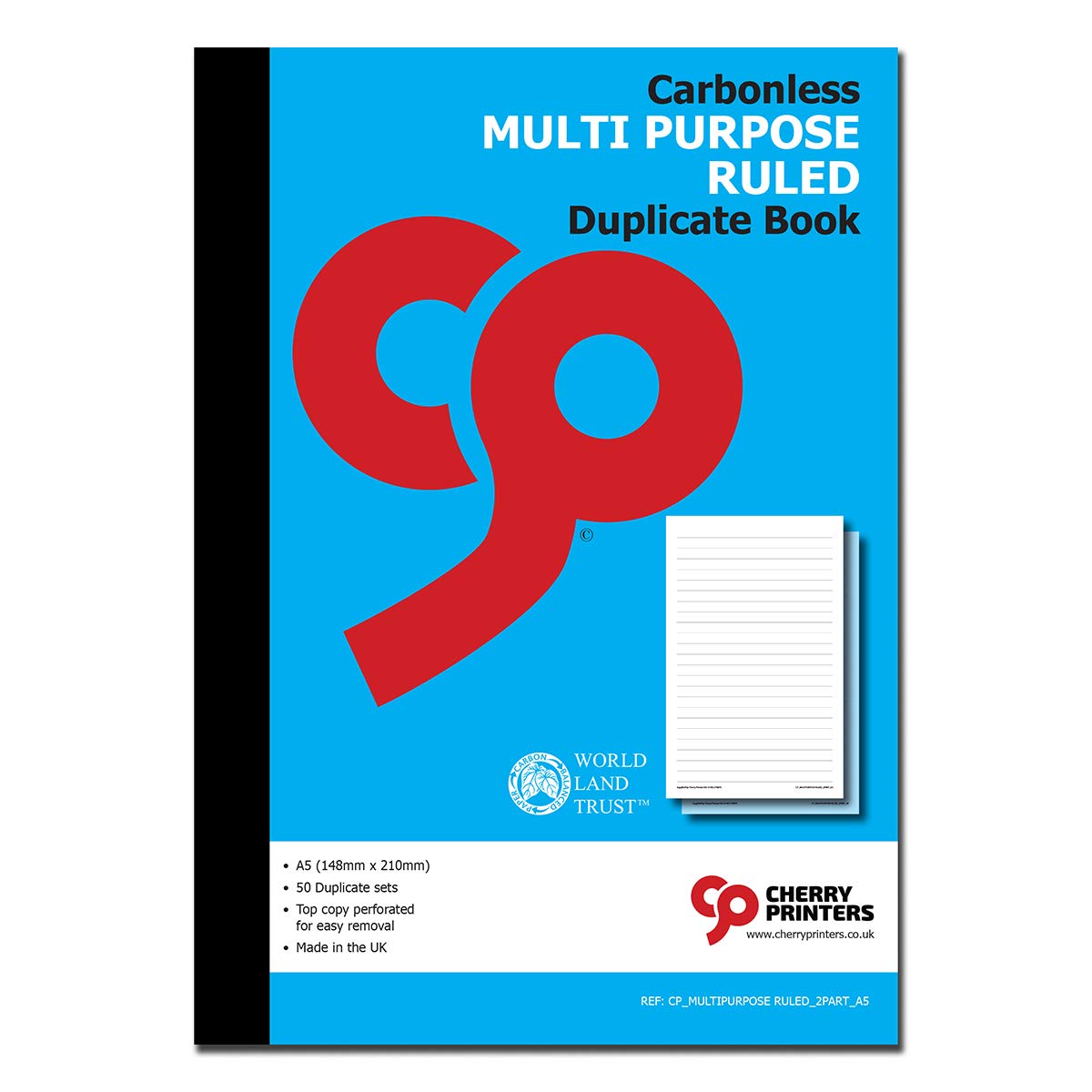 NCR Multi Purpose Ruled Duplicate Book A5 50 Sets Carbonless : Amazon ...