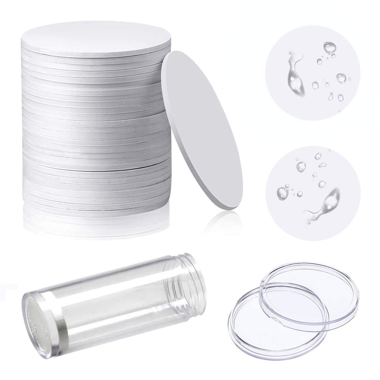 SKY TOUCH PCS NFC Tags NTAG215 NFC Round Cards 25mm 1 Inch 504 Bytes sky-touch-pcs-nfc-tags-ntag215-nfc-round-cards-25mm-1-inch-504-bytes