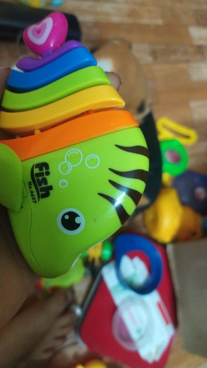 Buy Smartcraft Mini Colorful Fish Toy , Key Operated Toy for Kids (Pack ...