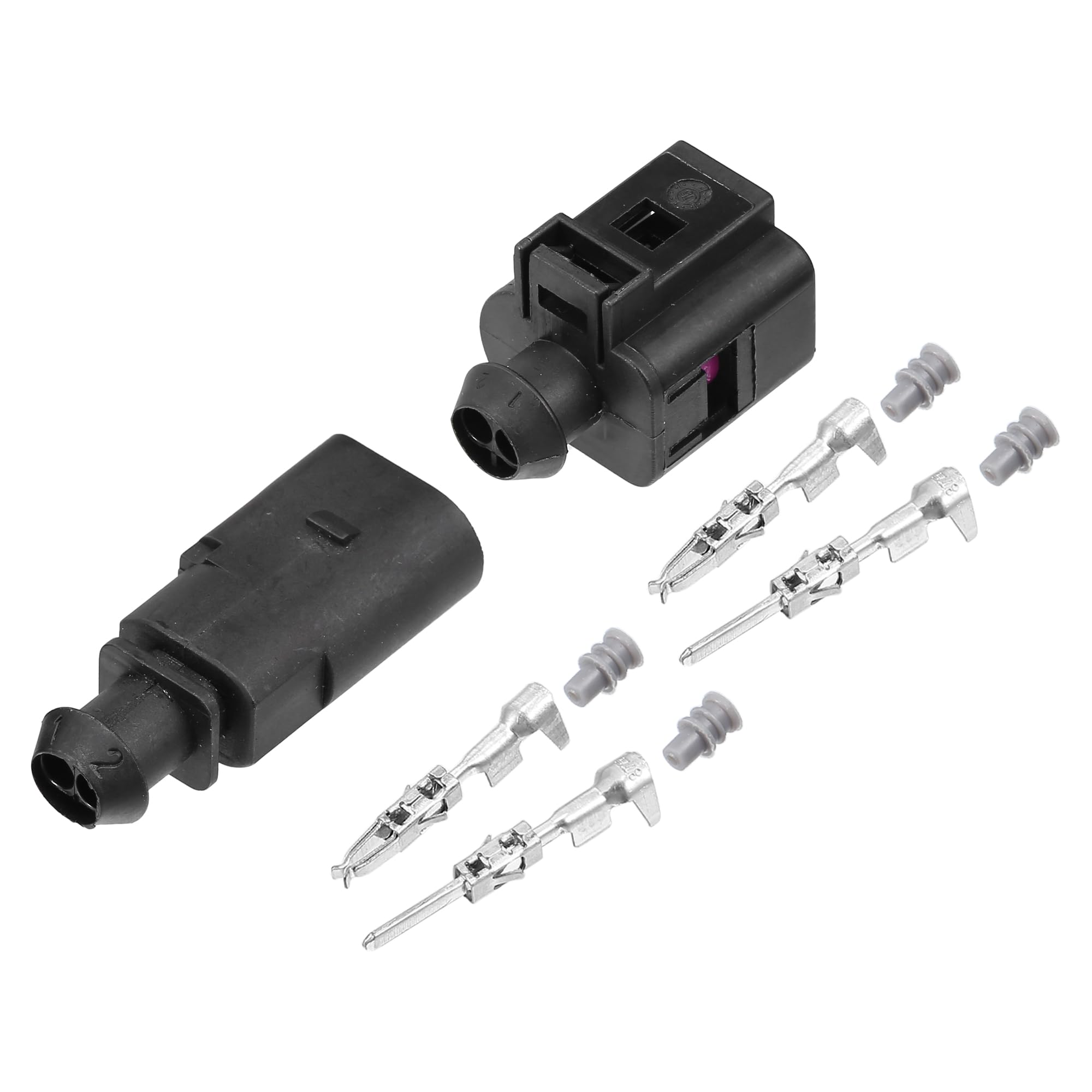 Amazon.com: uxcell 1 Set No.1J0973802/1J0973702 2 Pin Male Female ...