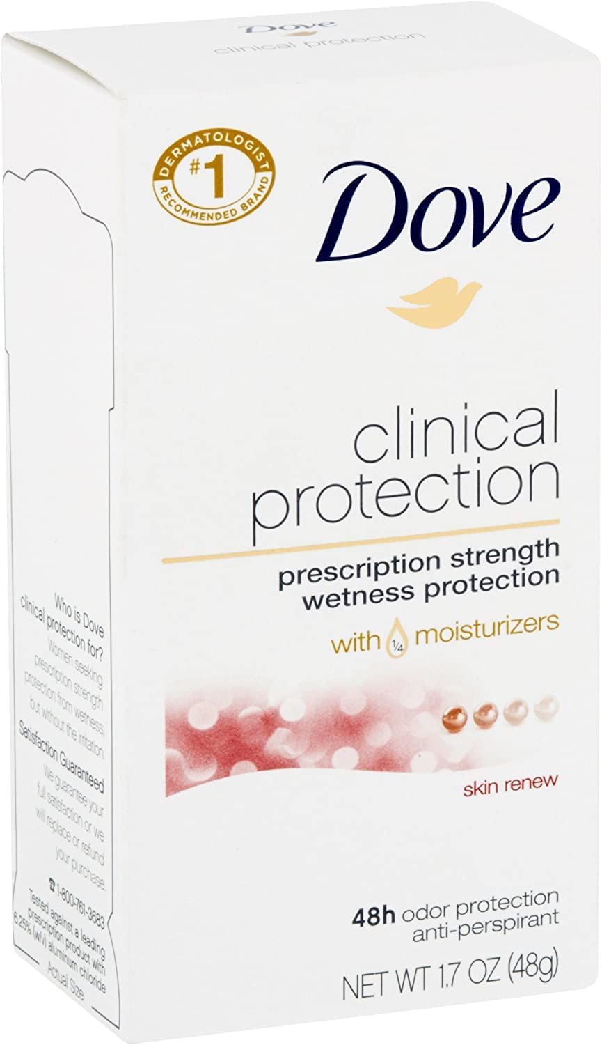 Amazon.com : Dove Clinical Protection Antiperspirant & Deodorant, Skin ...