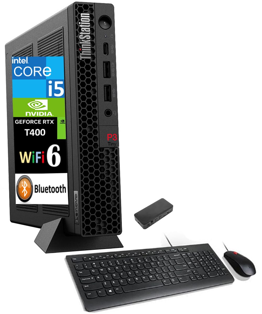 Amazon.com: Lenovo ThinkStation P3 Workstation Mini Desktop (Intel i5 ...