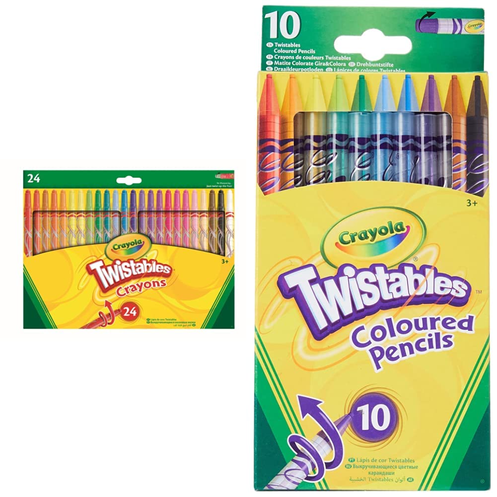 CRAYOLA Twistables Colouring Crayons - Assorted Colours (Pack of 24 ...