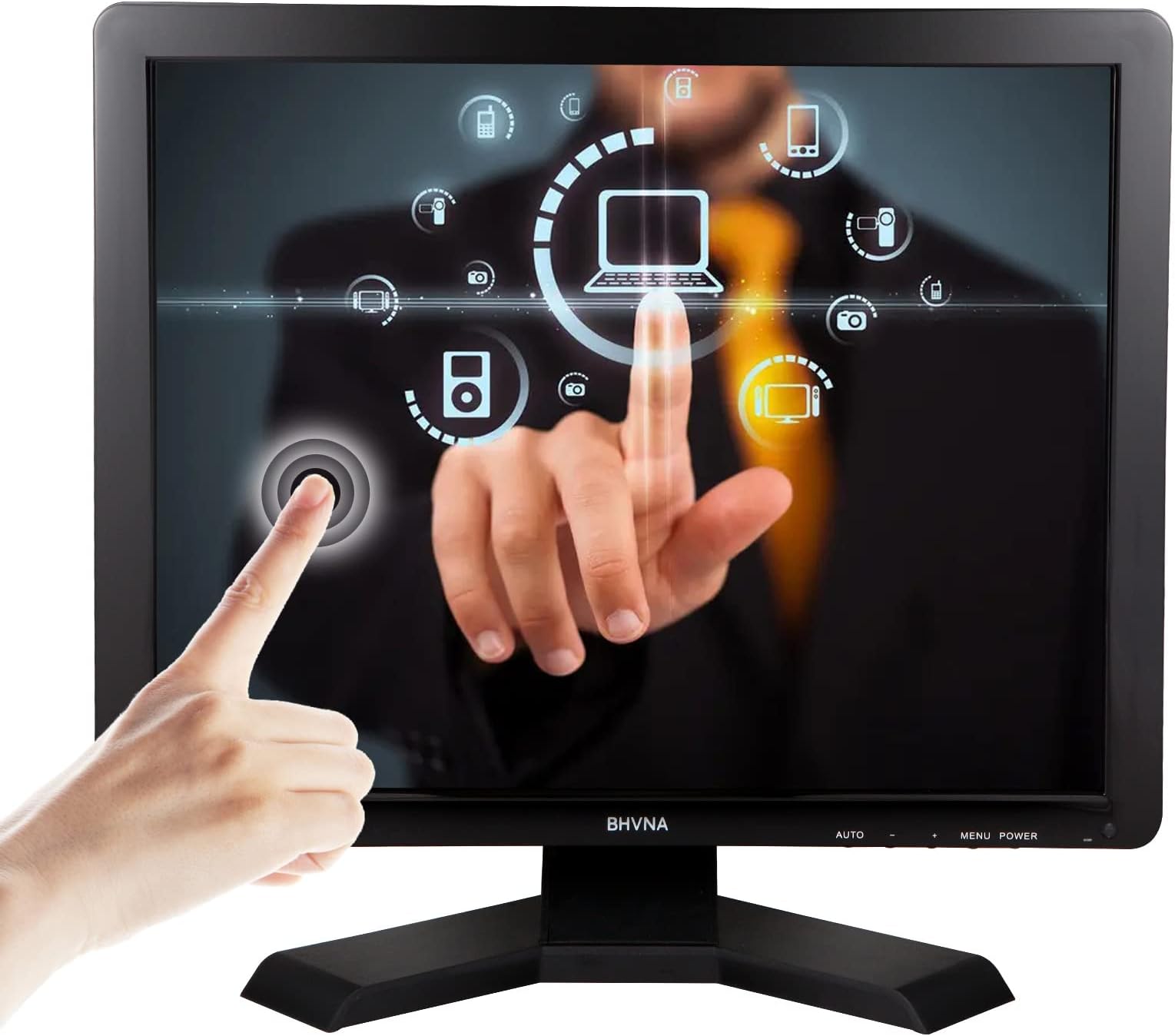 Eyoyo Moniteur 12 Pouces 16 : 9 Écran TFT LCD HDMI HD Résolution à 1366 ...