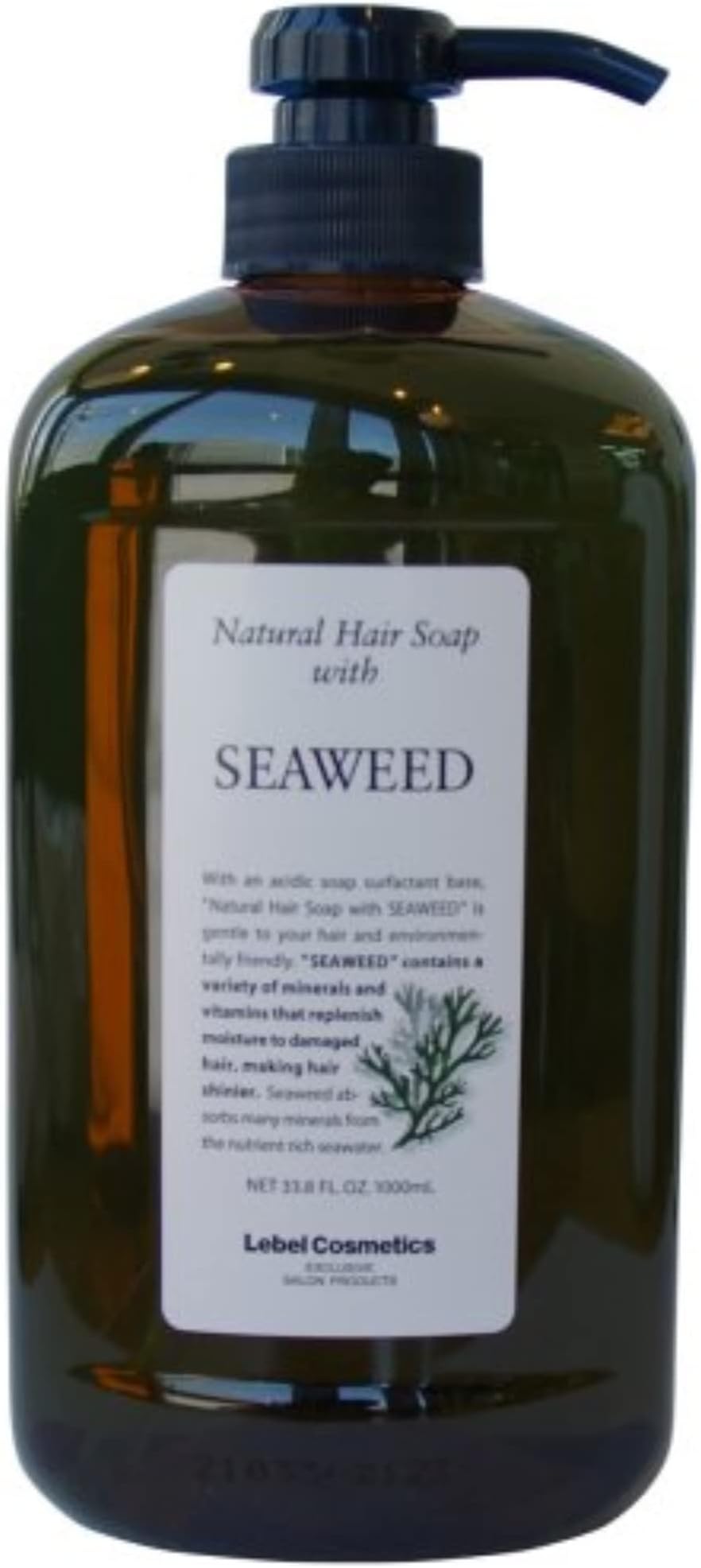 Amazon.com : Lebel Cosmetics | Shampoo | Natural Hair Soap with Seaweed ...