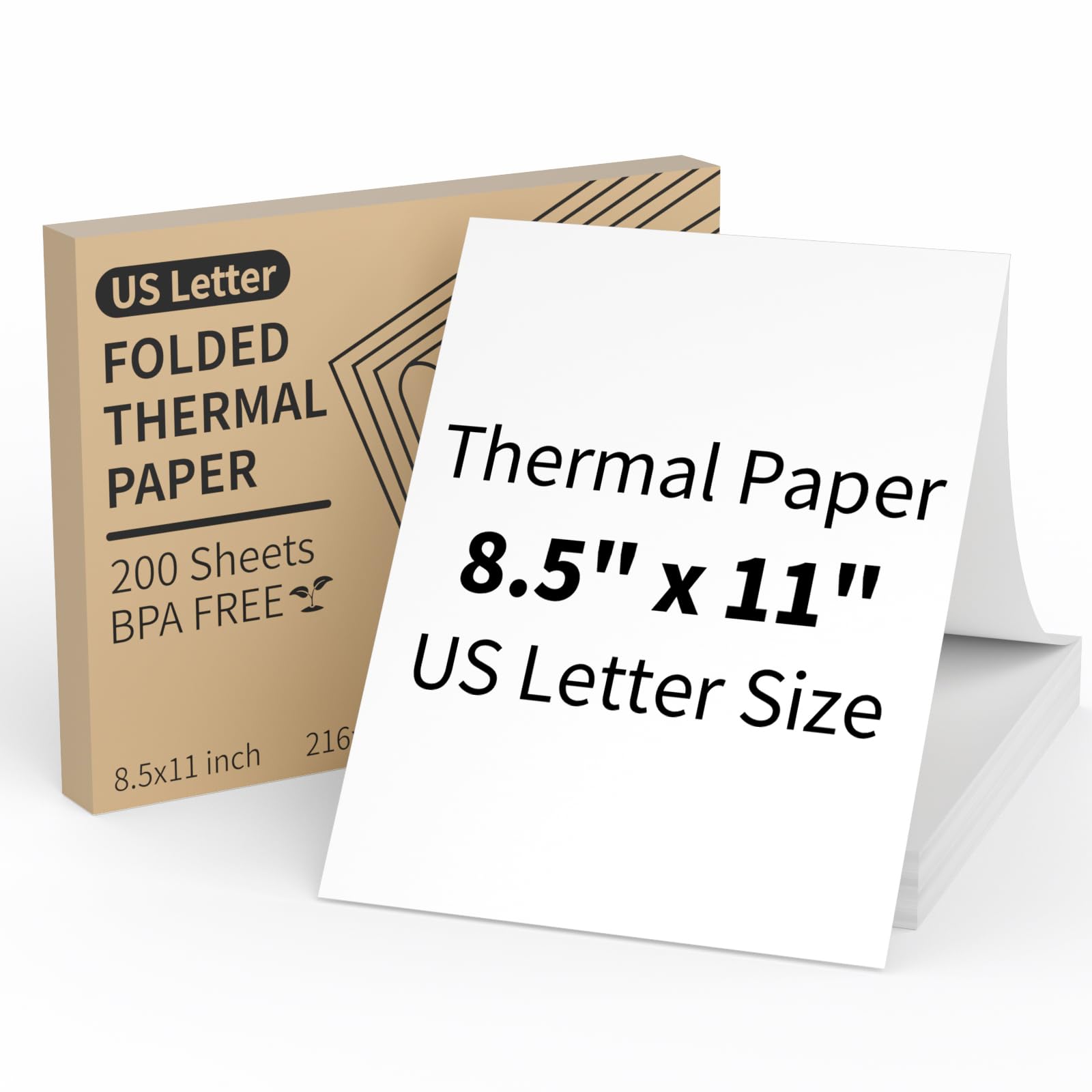 Snapklik.com : MFLABEL 8.5x11 Thermal Paper - 10-Year Fade-Proof 200 ...